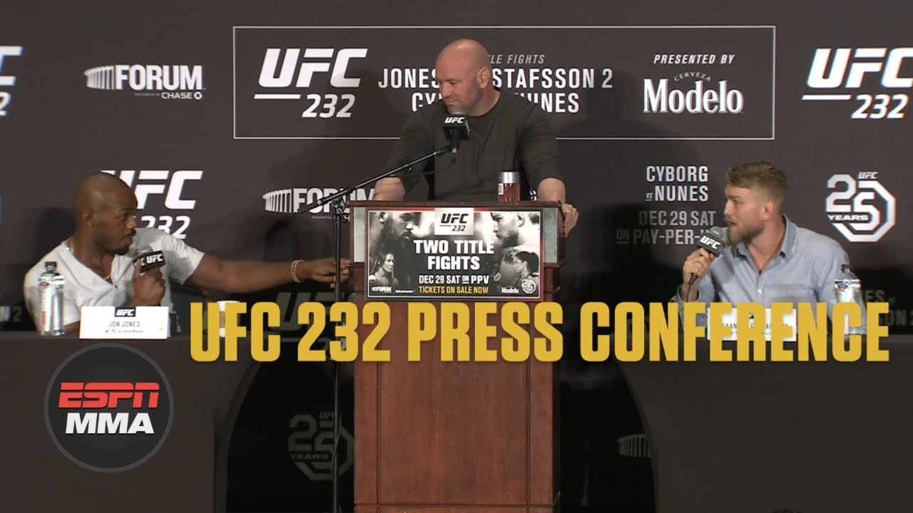 [FULL] UFC 232 Pre-fight Press Conference | ESPN MMA - YouTube