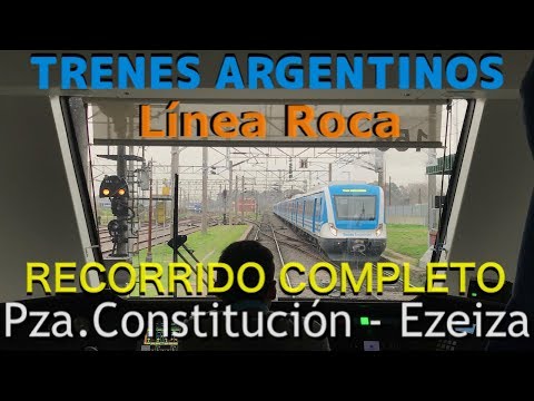 [4K] 🇦🇷Línea Roca, Plaza Constitución - Ezeiza, recorrido completo CSR [Trenes Argentinos]