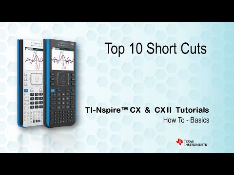 Top 10 Keyboard Tips and Shortcuts for TI-Nspire CX II - YouTube