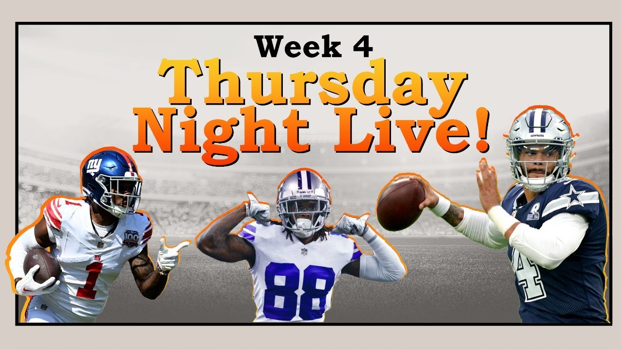 🏈 WEEK 4 - Thursday Night Live! - YouTube