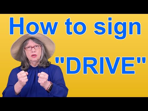 How to Sign “Drive” -- ASL Word Of The Day -- Word 11 - YouTube