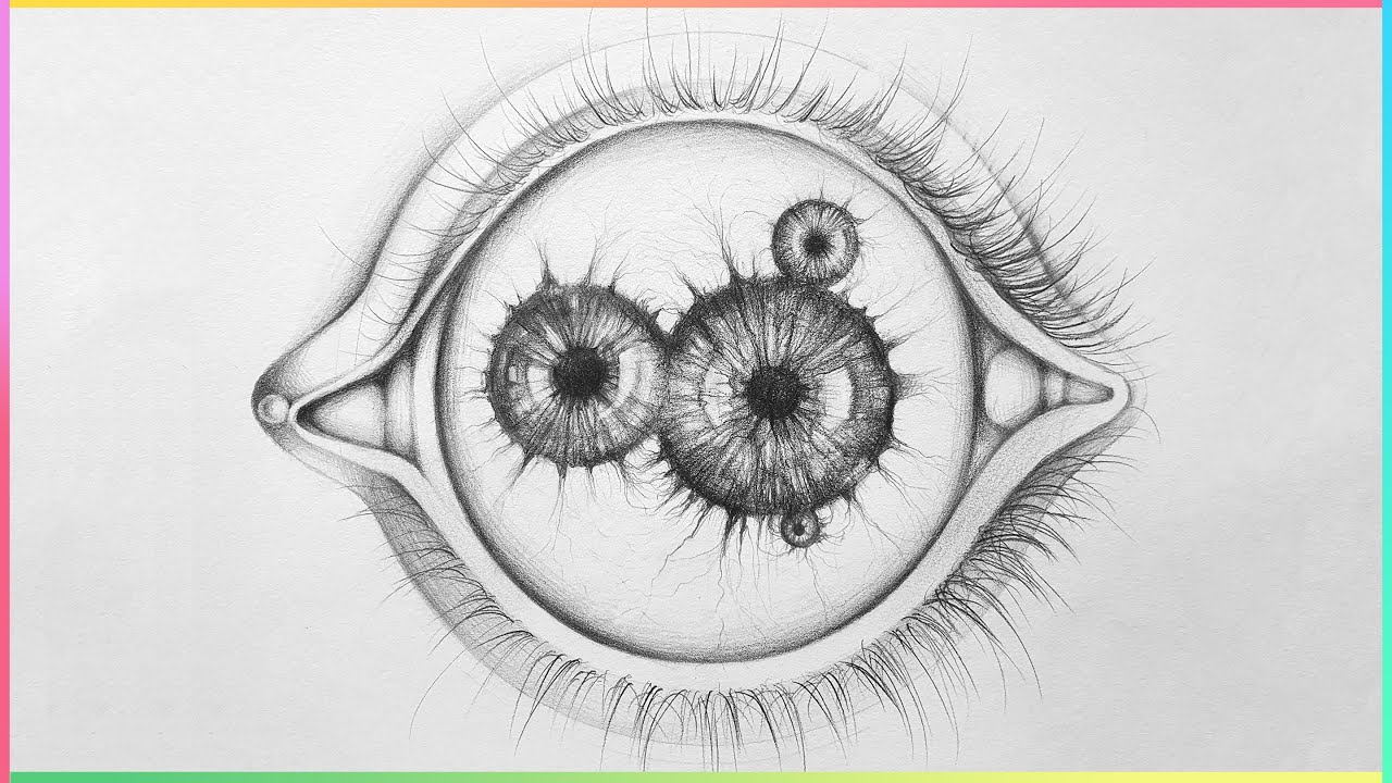 FANTASY DRAWING EYE. surrealism EYE - YouTube