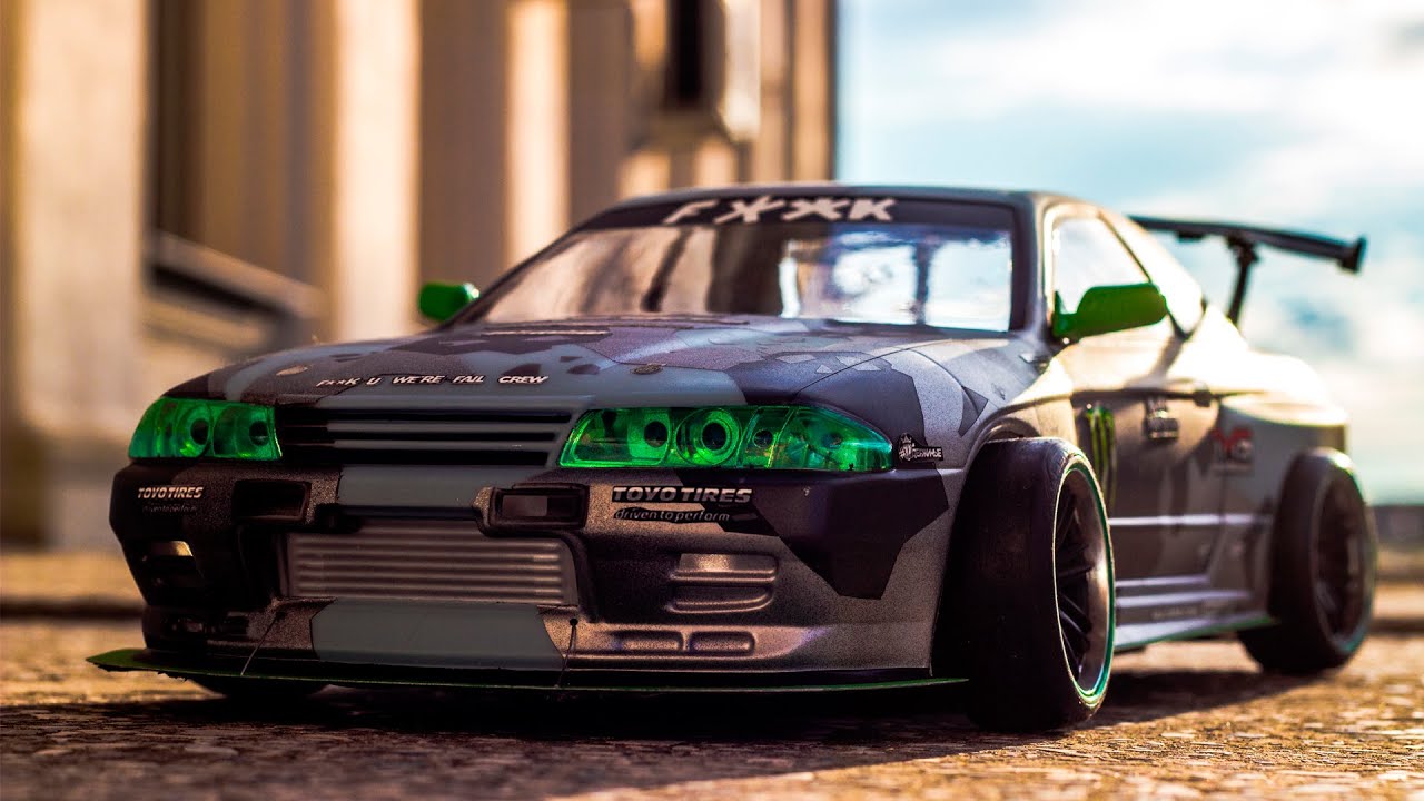BADASS GTR32 - RC DRIFT CAR (Nissan Skyline GT-R 32) - YouTube