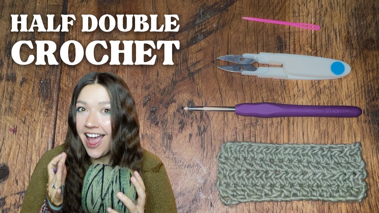 How to half double crochet as a complete beginner | How to crochet ...