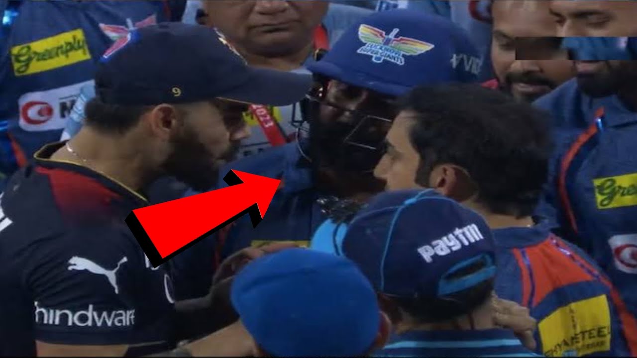 विराट कोहली और गौतम गंभीर में हुई जबरदस्त हाथापाई | Kohli and Gambhir ...