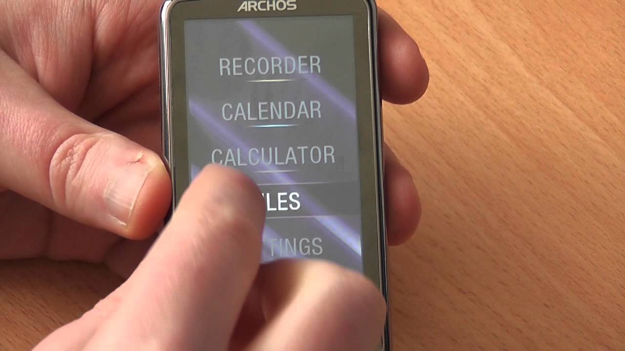 ARCHOS 3cam Vision - 8GB Music, Photo and Video Portable Player - YouTube