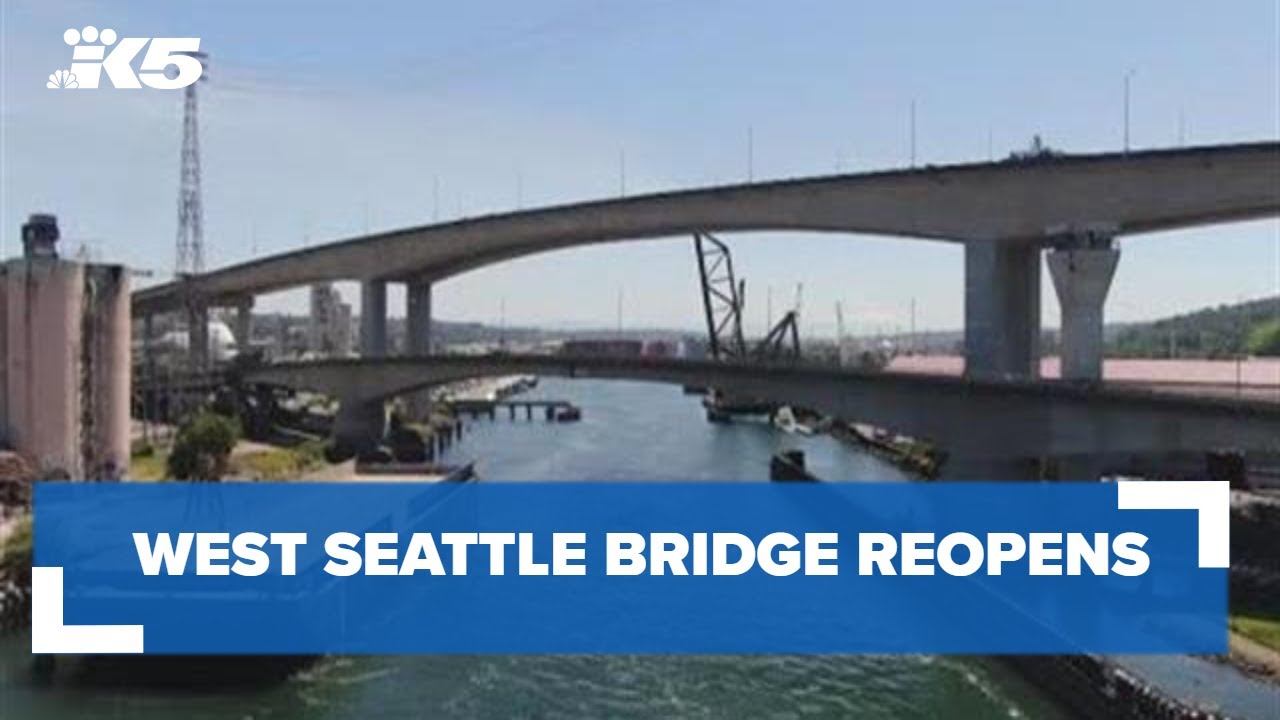 West Seattle Bridge reopens after 2.5 years - YouTube