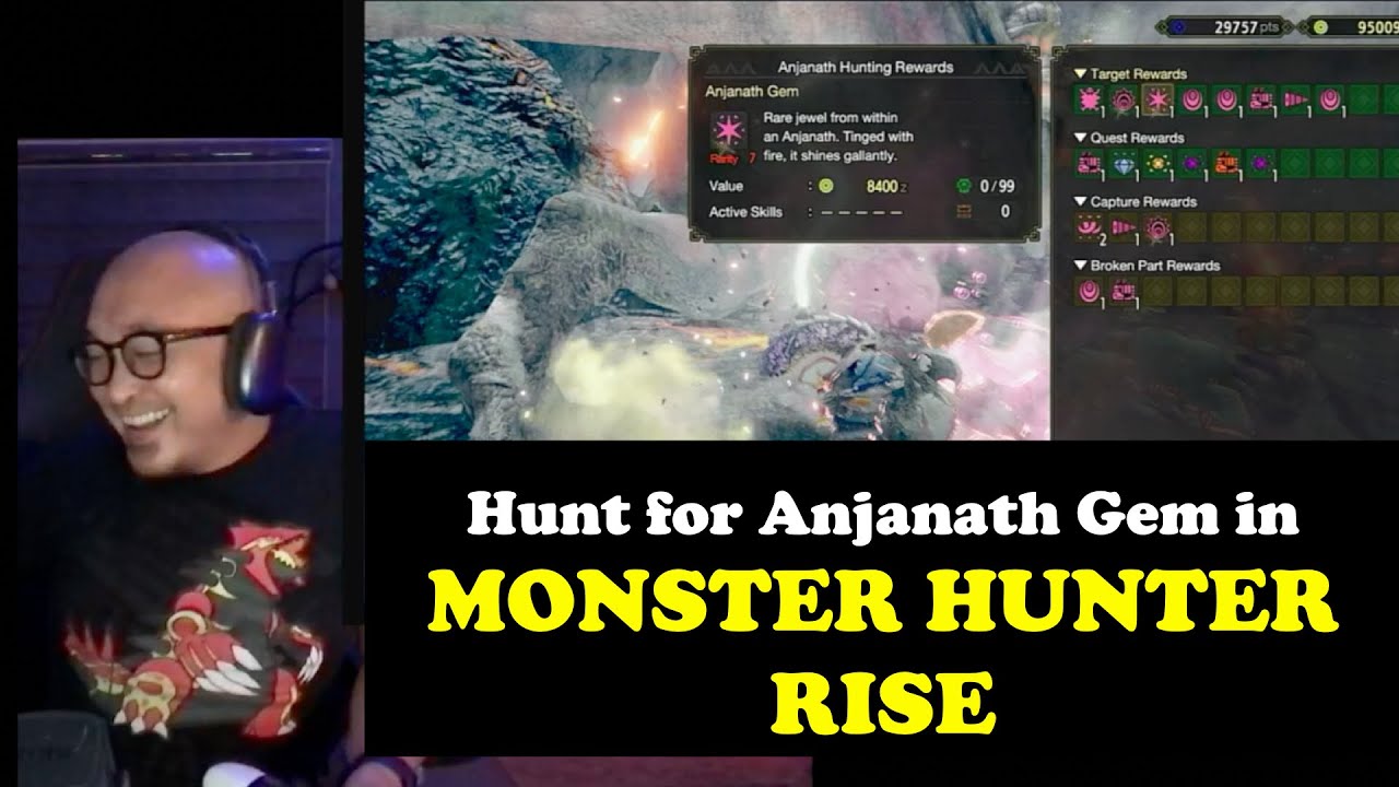 Hunt for Anjanath Gem in Monster Hunter Rise - YouTube