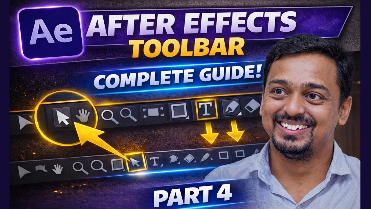 Adobe After Effects Complete Toolbar Explained | Tools Overview of AE ...