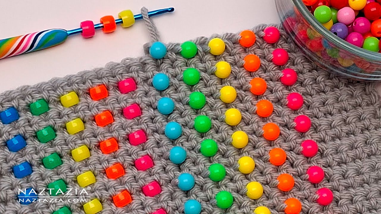 How to Crochet with Beads Using 3 Easy and Quick Methods Tutorial - YouTube