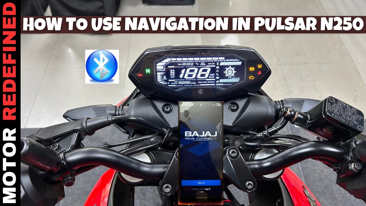 All New Bajaj Pulsar N250 2024 model Bluetooth Meter Console : How To ...