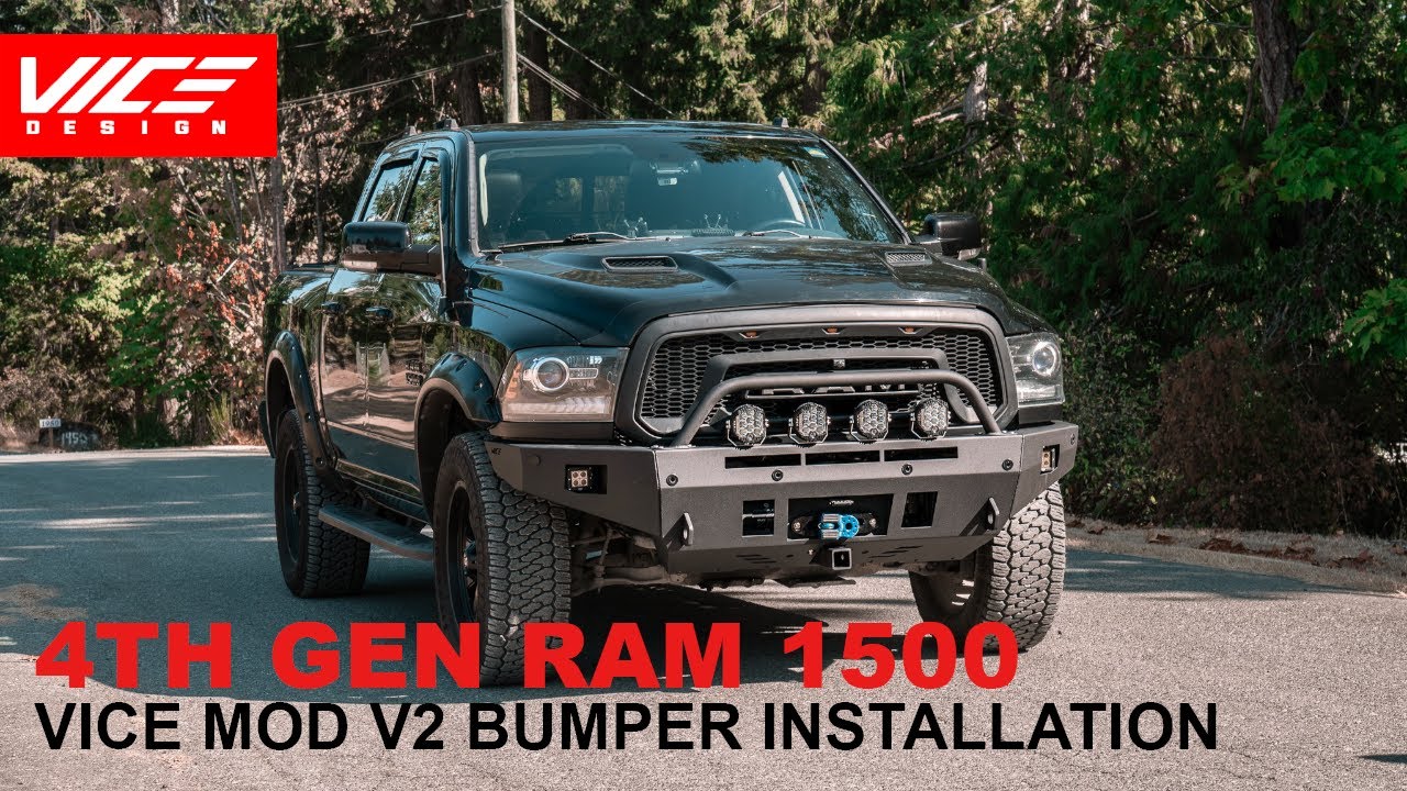 VICE MOD V2 BUMPER | 2009-2018 RAM 1500 UPGRADE | INSTALLATION - YouTube