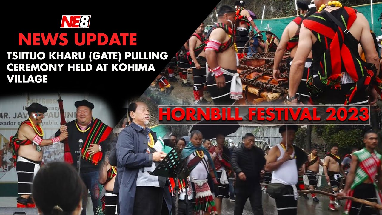 Tsiituo Kharu (Gate) pulling Ceremony held at Kohima Village - YouTube