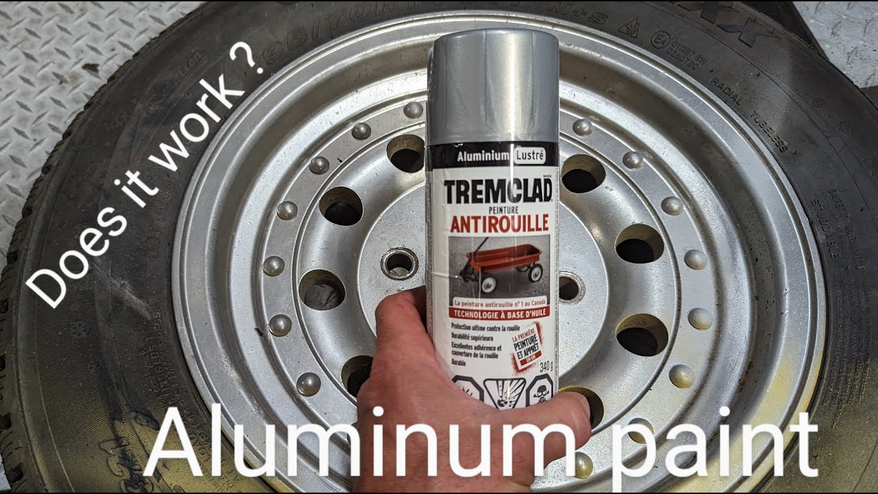 Aluminum spray paint. Does it work on rims? - YouTube