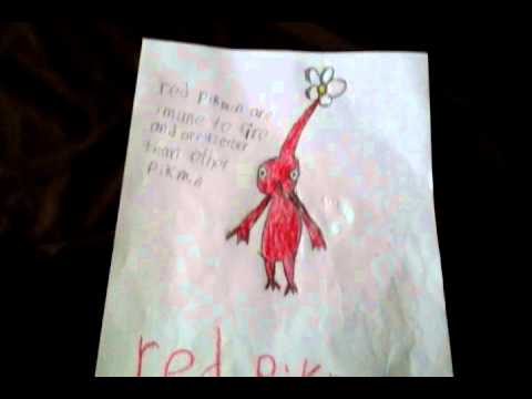 How to draw a red pikmin - YouTube