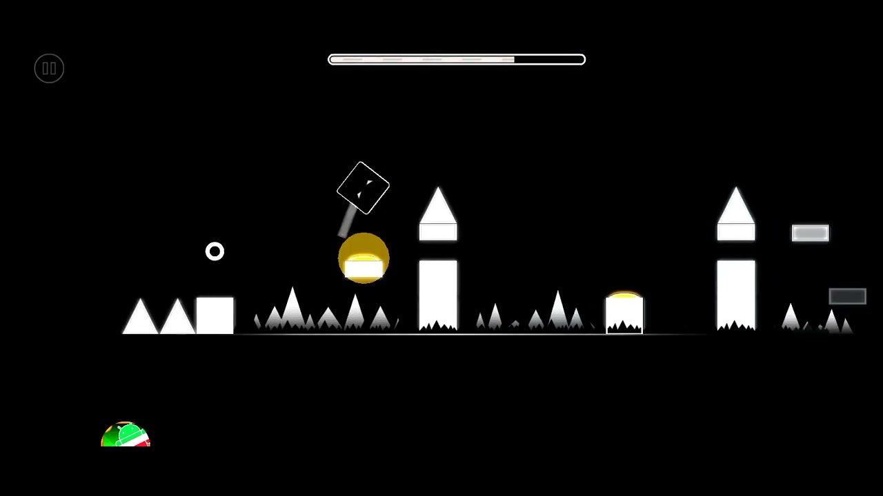 BACK ON WHITE BLACK BY YELLOW DASH (ME) GEOMETRY DASH - YouTube