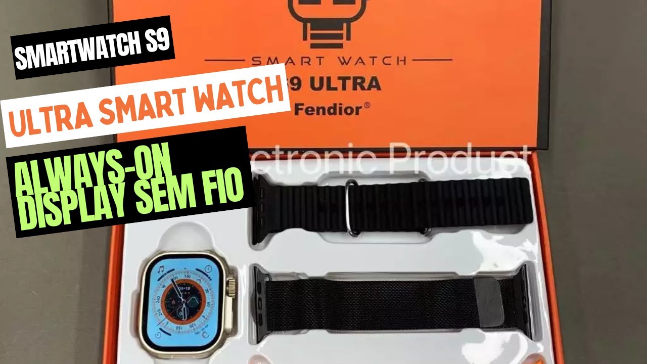 SmartWatch S9 Ultra Smart Watch Always on Display Sem Fio - YouTube