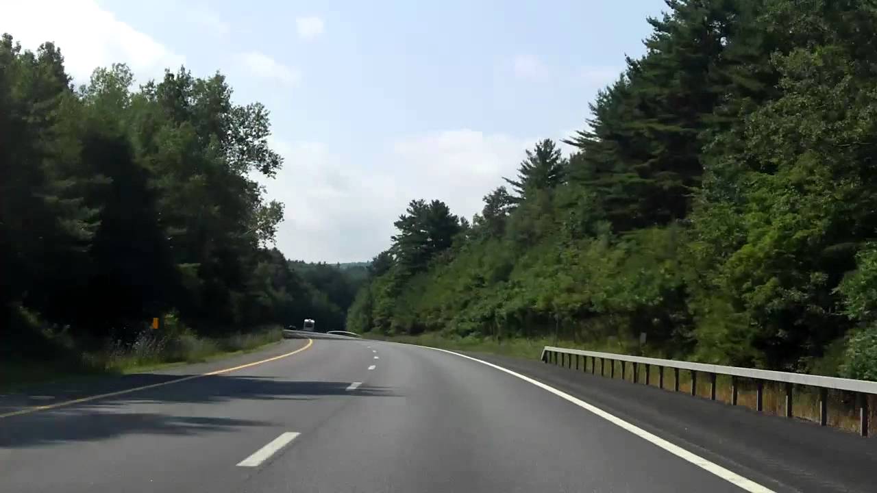 Adirondack Northway (Interstate 87 Exits 24 to 23) southbound - YouTube