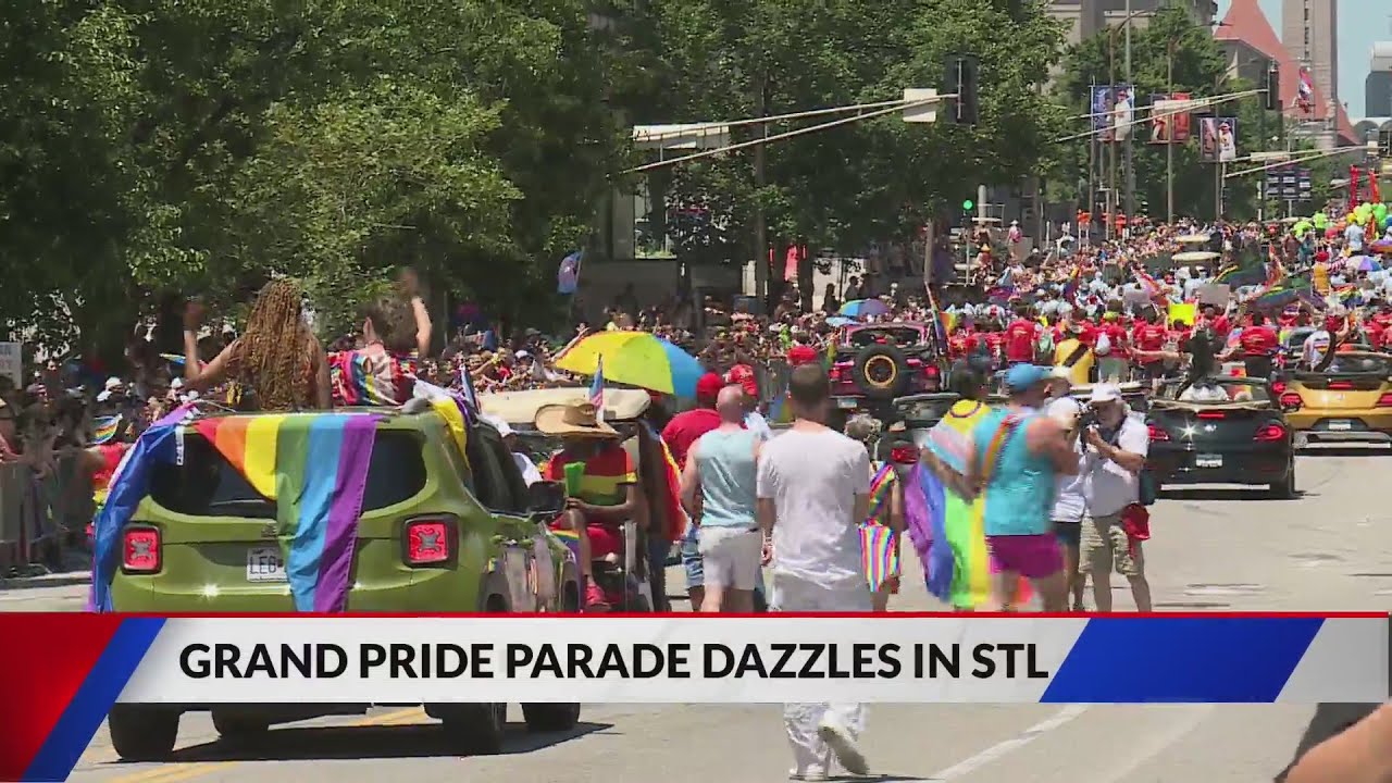 Grand Pride Parade dazzles Downtown St. Louis - YouTube