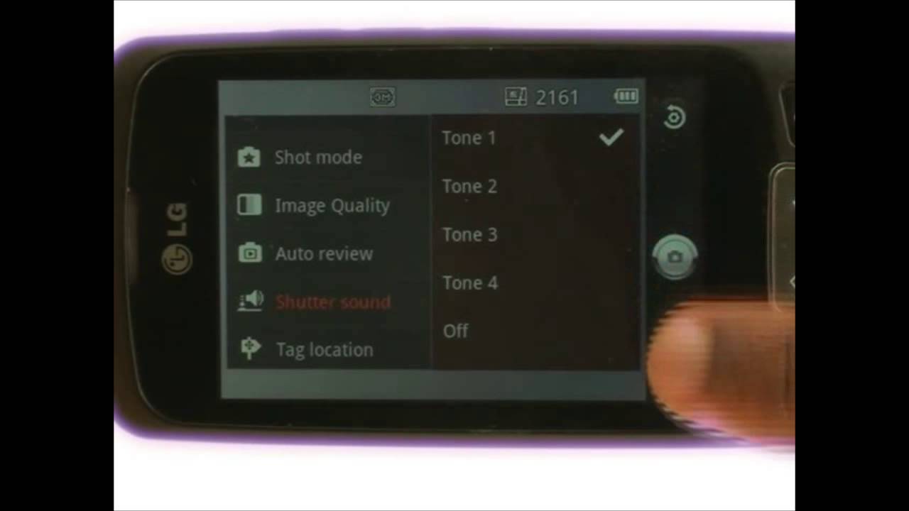 Turning off camera shutter sound on your LG Optimus One | The Human ...