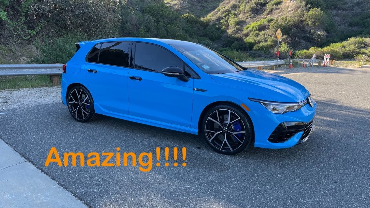 MY NEW 2022 SKY BLUE MK8 GOLF R!!!!!( WALK AROUND AND FAVORITE FEATURES ...