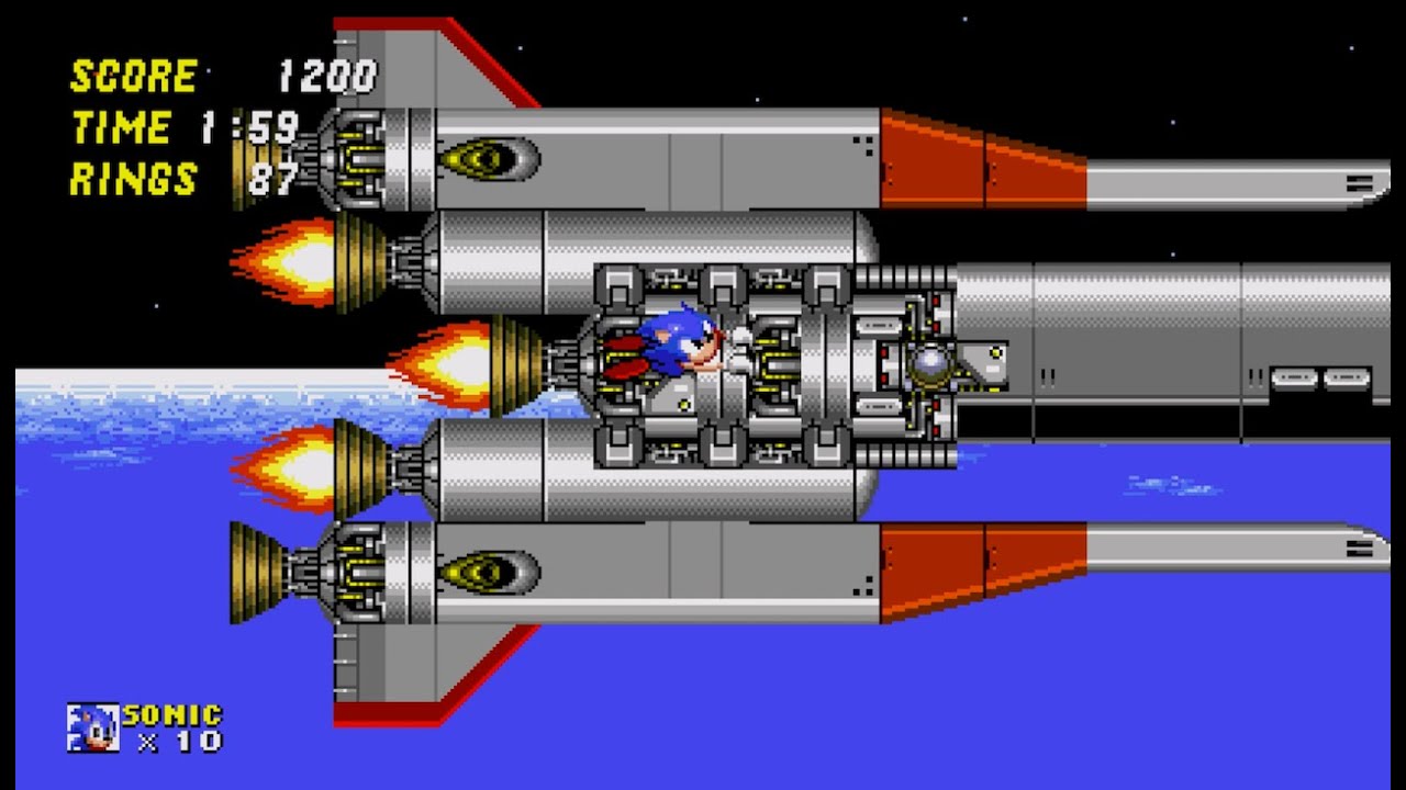 Sonic the Hedgehog 2 "Remastered": Wing Fortress Zone (Sonic) [1080 HD ...