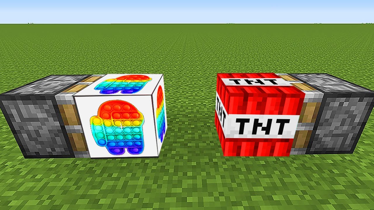 among us pop it + tnt - YouTube