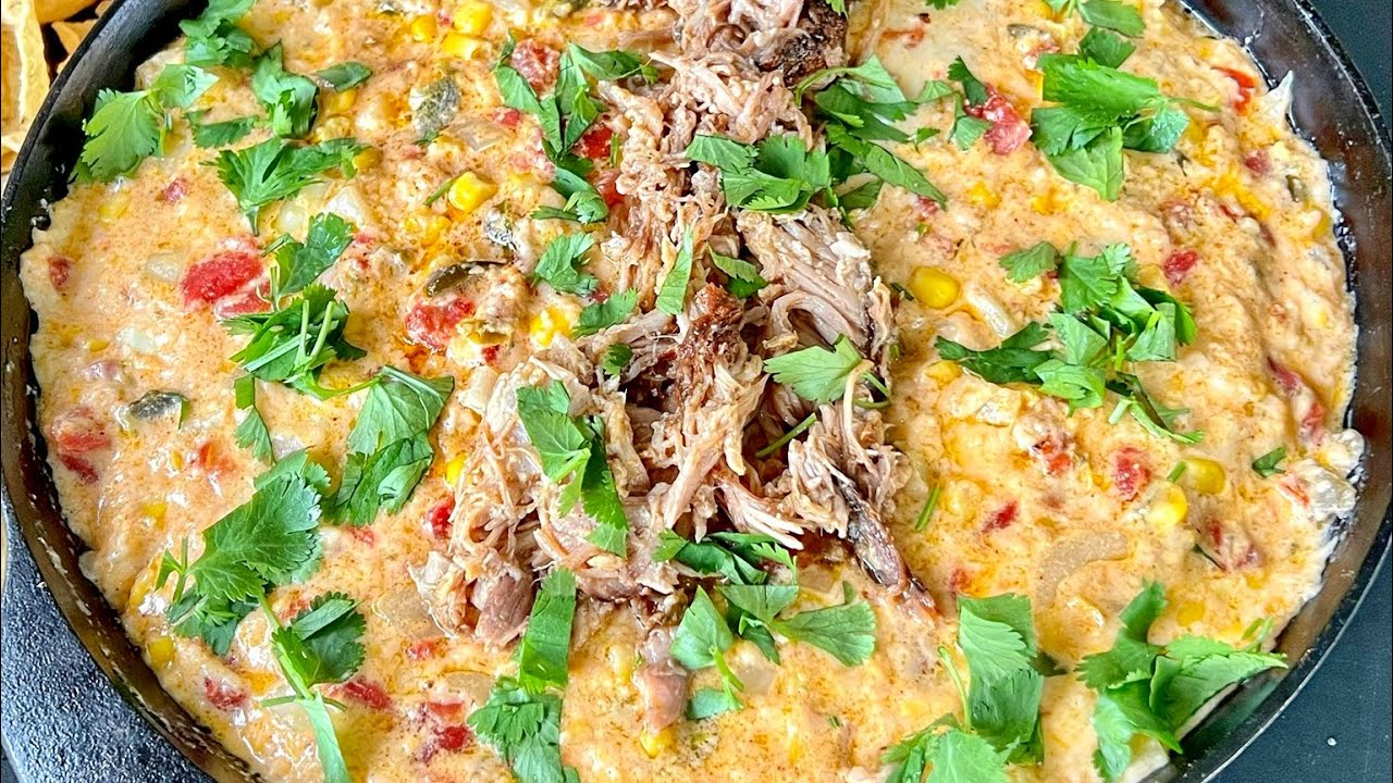 Pulled Pork QUESO Dip Recipe | Grill Nation - YouTube