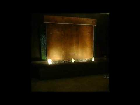 Custom Copper Water Wall - YouTube