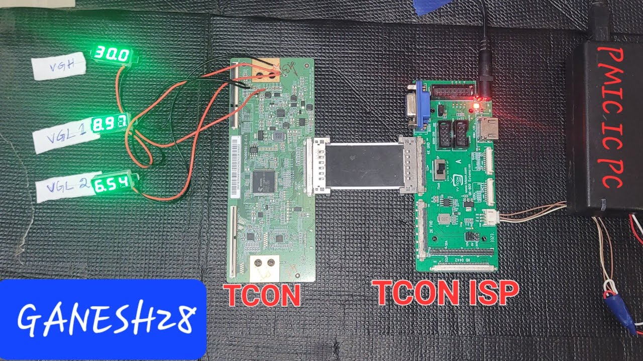 43 4K PT TCON PMIC CHANGE VOLTAGE USING PC SOFTWARE... - YouTube