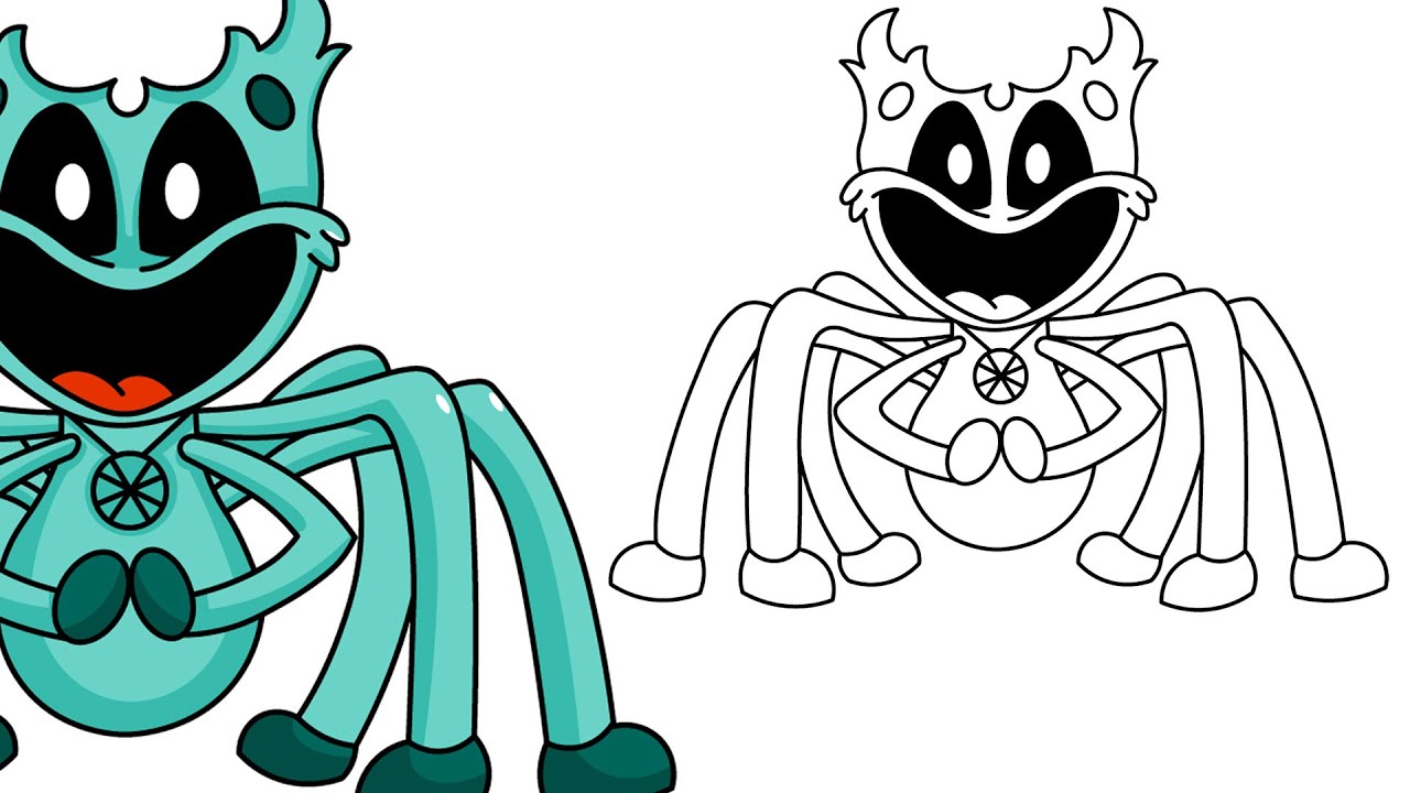 How to Draw Snidey Spidey - Fanmade Smiling Critters | Poppy Playtime ...