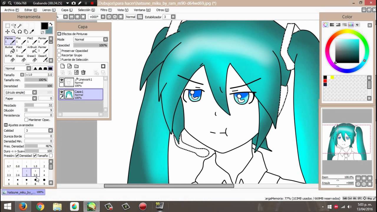 Hatsune Miku (Vocaloid) | SPEED ART - YouTube