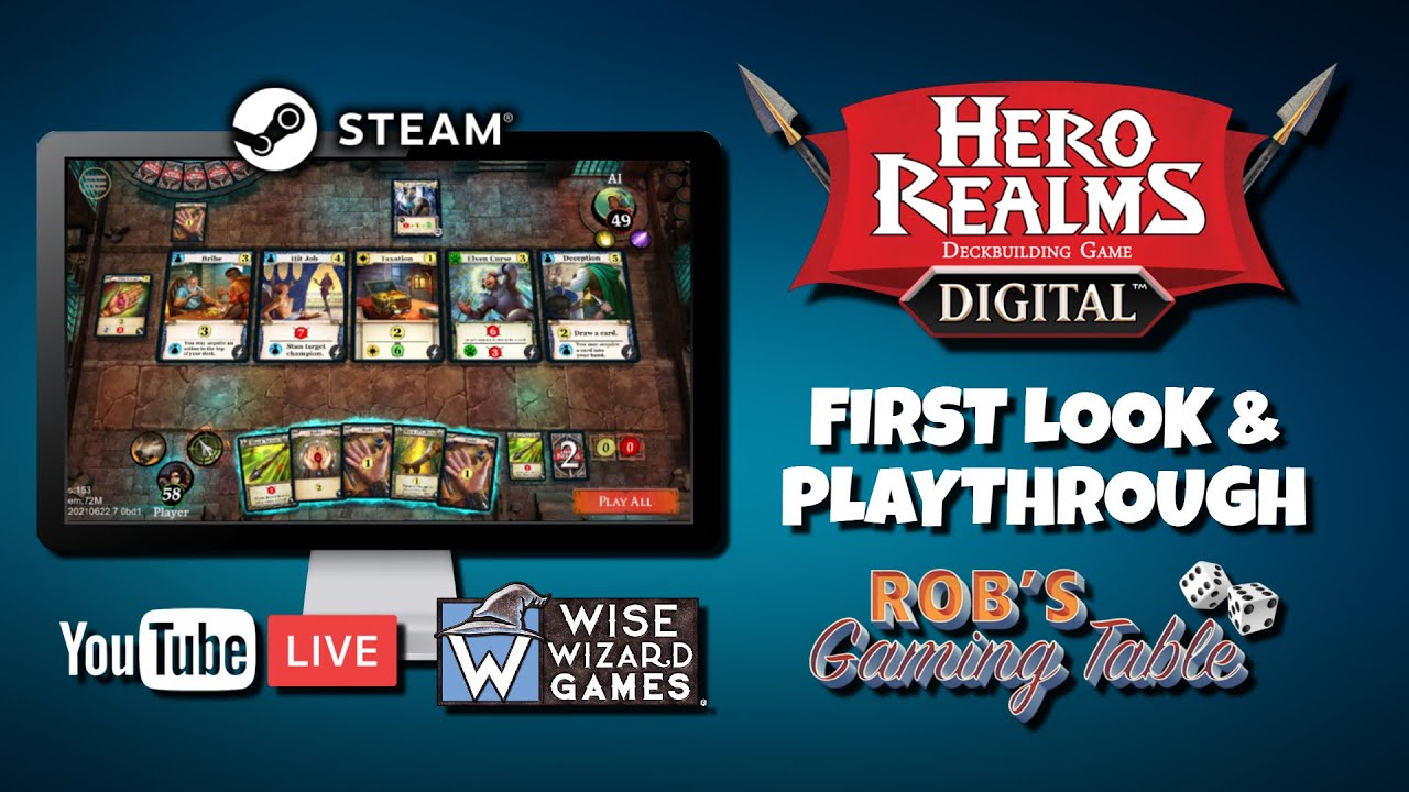 Hero Realms Digital Live Playthrough (Beta) - YouTube