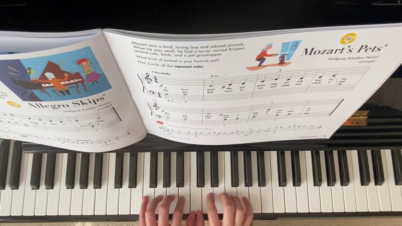 Mozart’s Pets” My First Piano Adventure Lesson Book C - YouTube