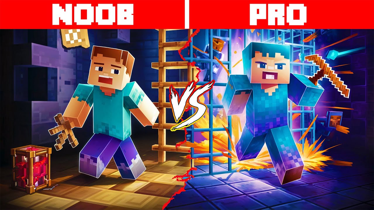 Minecraft NOOB Vs PRO: 10 Year Old PRISON ESCAPE - YouTube