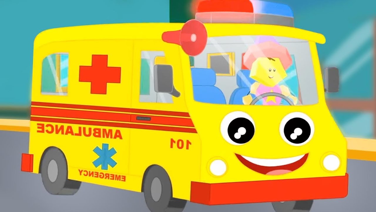 Wheels On The Ambulance, Fun Vehicle Song and Nursery Rhymes for Kids ...