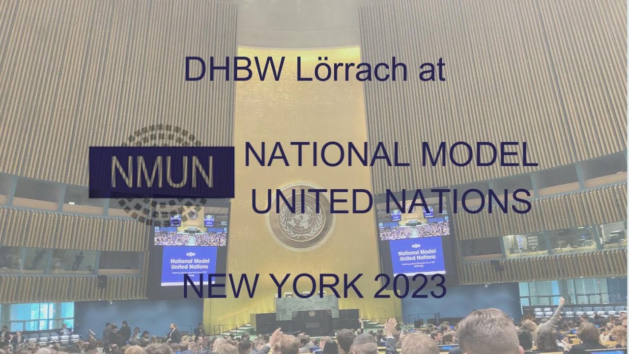 DHBW Lörrach at NMUN 2023 in New York - YouTube