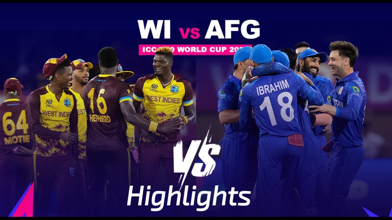 Wi vs Afg Highlights match !! #t20worldcup2024 !! #westindies !! # ...