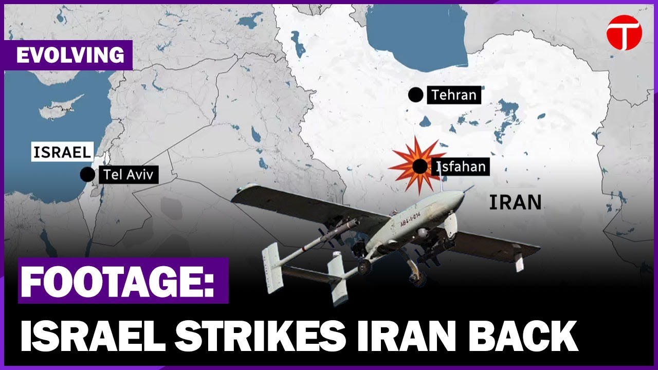 Footage: Israel Launches Retaliatory Drone Strikes on Isfahan | Iran ...