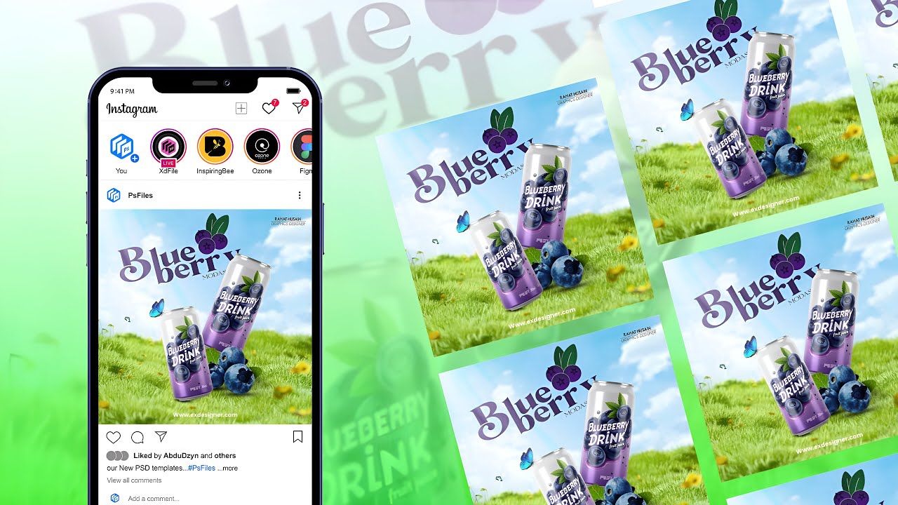 Blueberry Drink - Product Packaging Design - YouTube