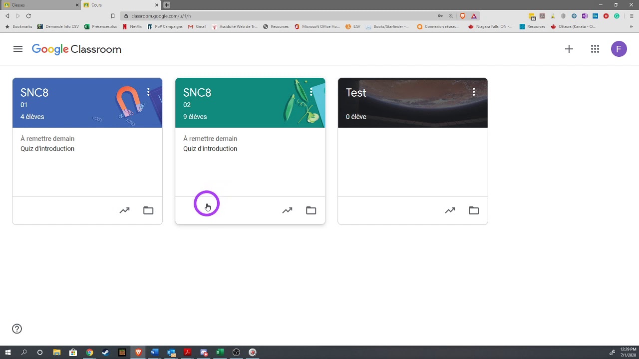 Connectez vous à Google Classroom - YouTube