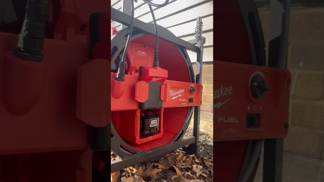 How to Unclog a Sewer line. Using Milwaukee chain snake # ...