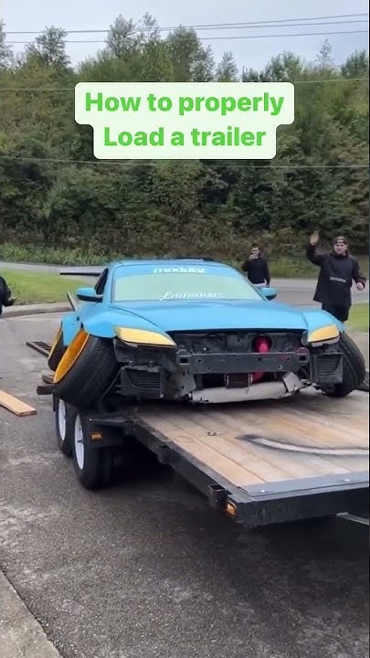 How to properly load a trailer. - YouTube