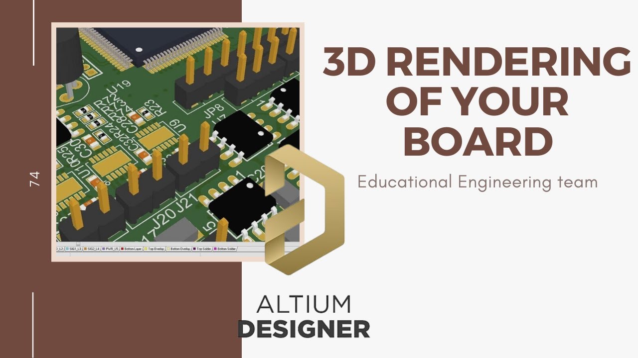 3D rendering of your board - YouTube