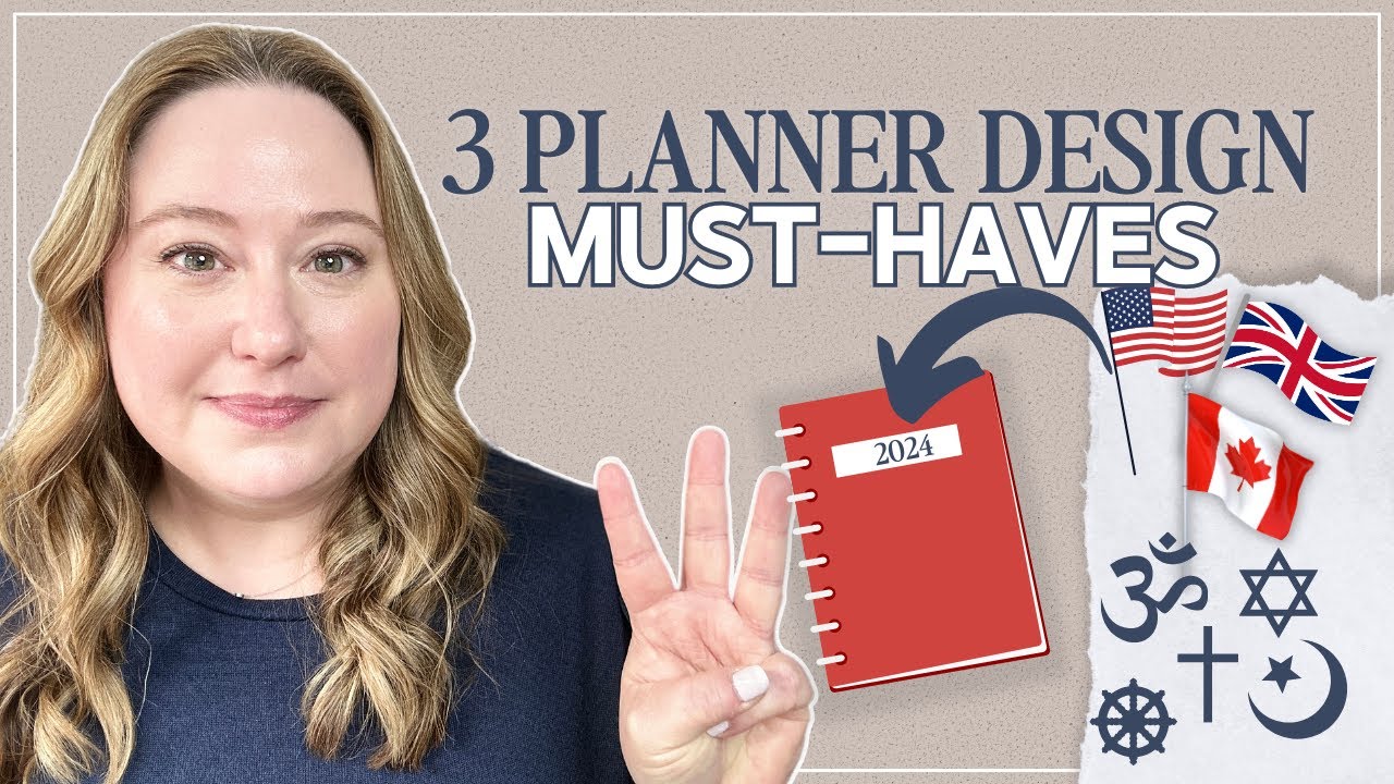3 Planner Design Details You MUST Consider - YouTube
