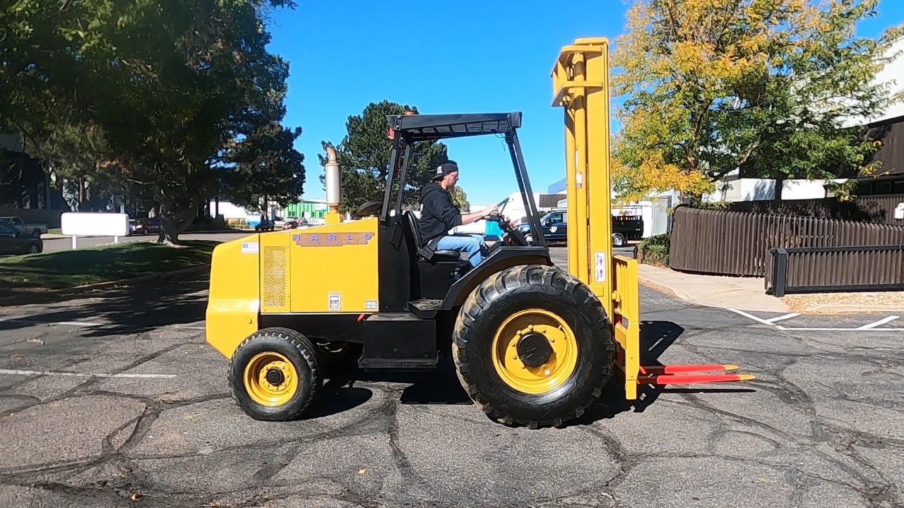 HARLO HP6500 6,500lb Diesel #2255 - Rough Terrain Lift for Sale - YouTube