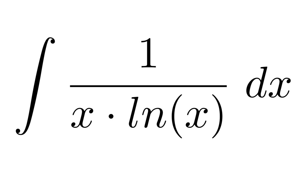 Integral Of 1 x ln x substitution YouTube Integral Of 1 x ln x substitution YouTube