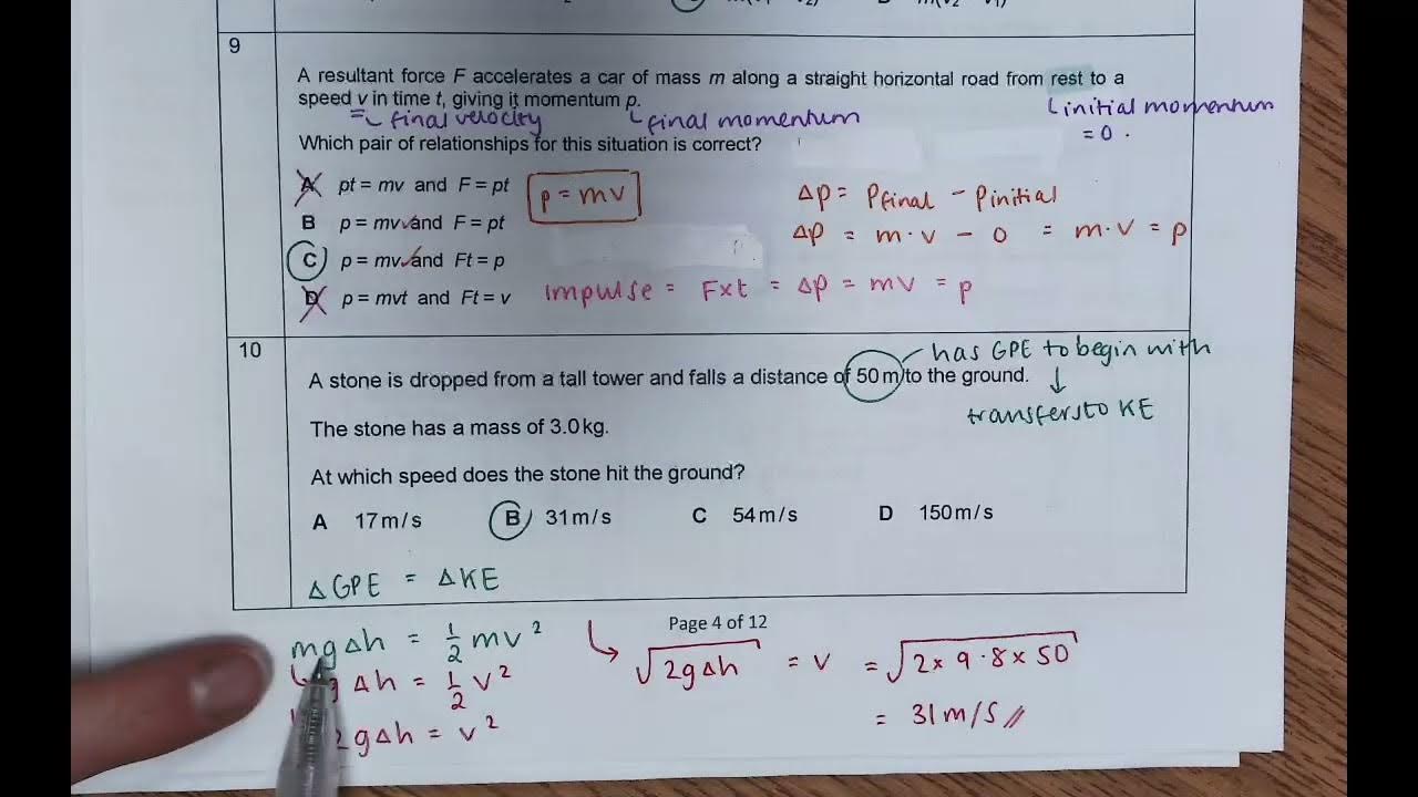 IGCSE Physics / 0625 CIE / Year 11 September Physics Summative ...