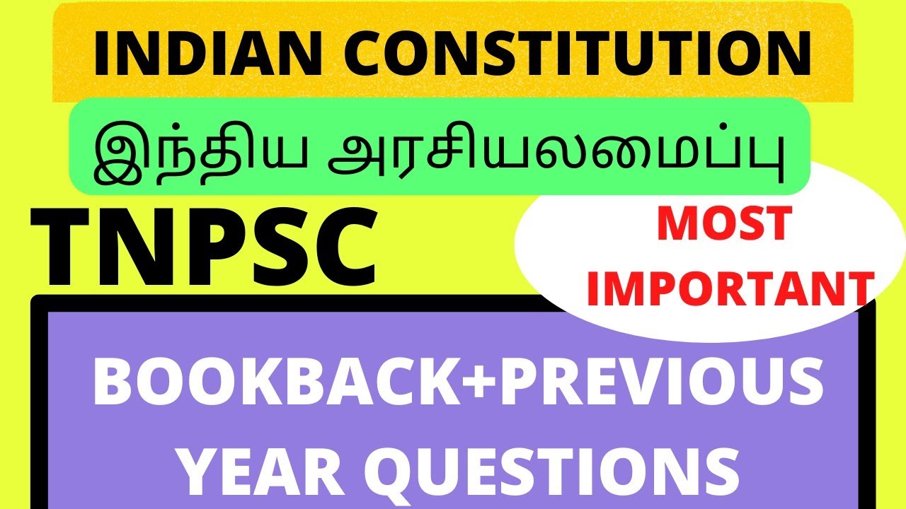 Tnpsc polity-constitution book back &previous question answers-1 ...