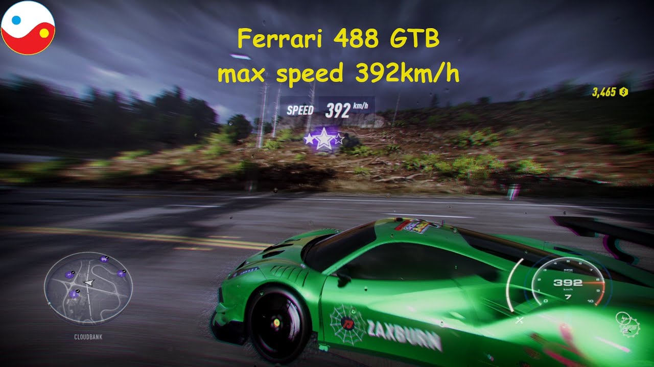 Ferrari 488 GTB - max speed - YouTube